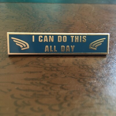 Captain America Enamel Pin I Can Do This All Day 2 Wide - Etsy