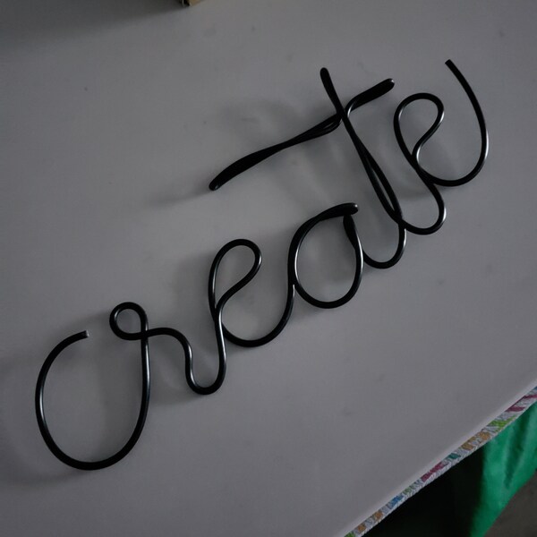 Personalized Wire Wall Art Wire Name Sign, Metal Wall Art, Wall Words ...