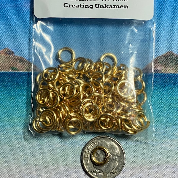 100 Handmade Non Tarnishing Gold Colored Jump Rings You Pick Gauge 14 ...