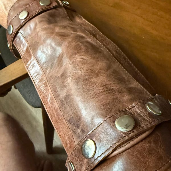 Brown Leather Corset Armor Set | Steampunk Fantasy Warrior Bustier With ...