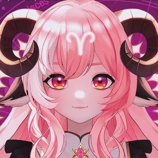 Live2d Vtuber Model for Commercial Use! Aries the Zodiac Vtuber (ready ...
