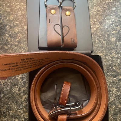 Customized Leather Belt for Men Engraved Men's Belt Personalized ...