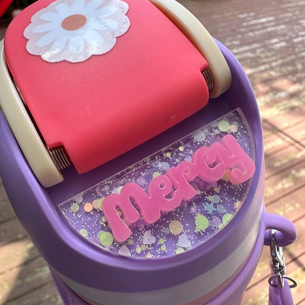 Daisy Owala Reusable Adhesive Name Plate Owala Topper 16 Oz 24 Oz 32 Oz ...