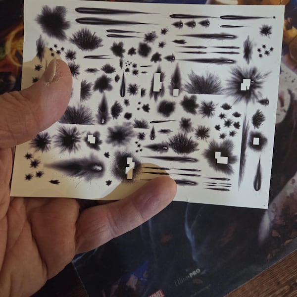 Universal Small Star Wars Decals Blast Burn Scar Weathering Markings ...