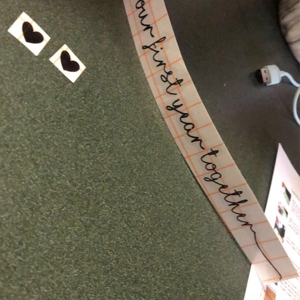 Cute Couples Name Decal, Two Names With A Heart in the Middle ...