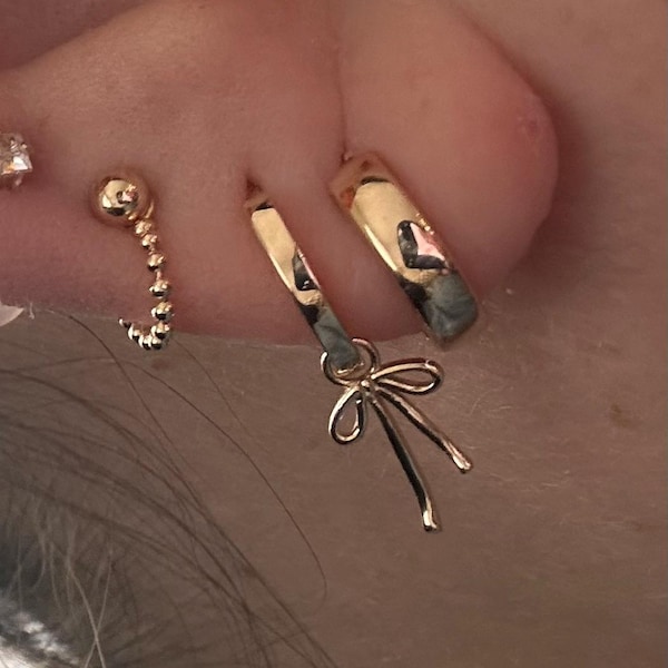 14K Solid Gold Double Box Chain Attachment Triple Gold Linking Chain ...