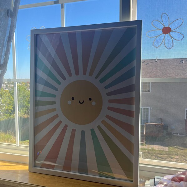 Set of 2 Nursery Posters, You Are My Sunshine, Sun Poster, Pastel ...