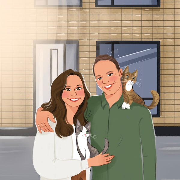 Custom Portrait, Cartoon Portrait, Custom Illustration, Custom Vector ...