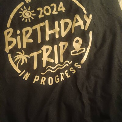 Custom Birthday Trip Shirt, Warning Birthday Trip 2024 in Progress Tshirt, Personalized Birthday ...