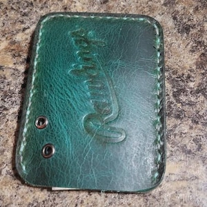 Minimalist Leather Three Pocket Football Wallet Repurposed From a ...