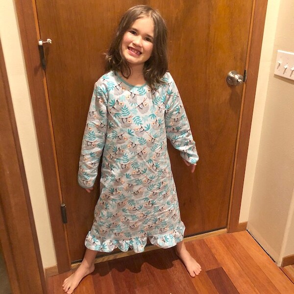 Girls Nightgown Sewing Pattern, Long Nightgown Sewing Pattern, Baby ...