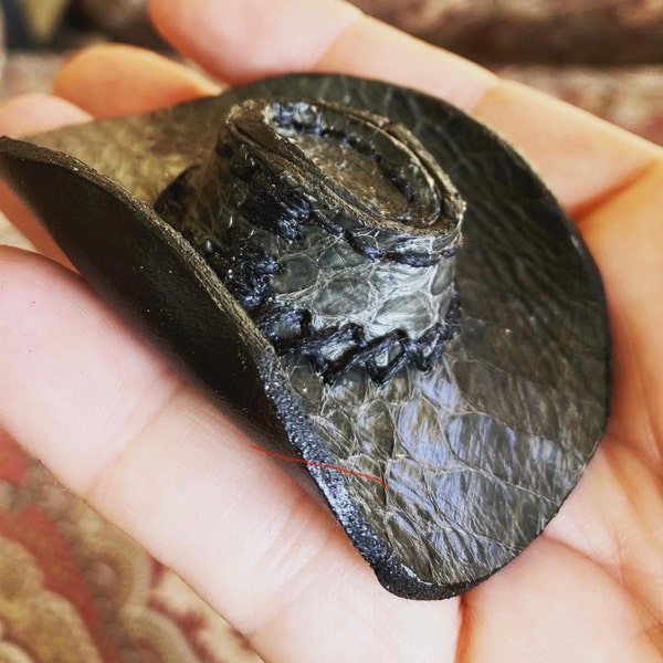 Cowboy Hat Pattern, Cowboy Hat Template, Mini Hat Keychain Template ...