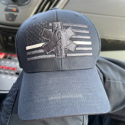 Fire Fighter Department, Fire & Rescue Trucker Cap, Puff Embroidery ...