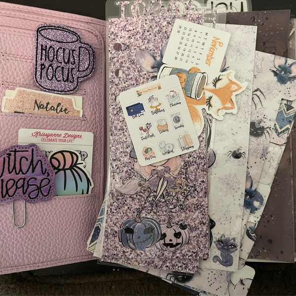 Halloween Planner Divider Set. Comes With Dashboard + 6 Tabbed Dividers ...