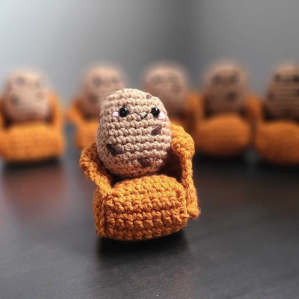 Crochet Tater Potato Amigurumi Plush / Stress Ball Cute/ Sensory Toy ...