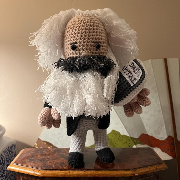 Philosopher Karl Marx Crochet Decor, Karl Marx Amigurumi Doll ...