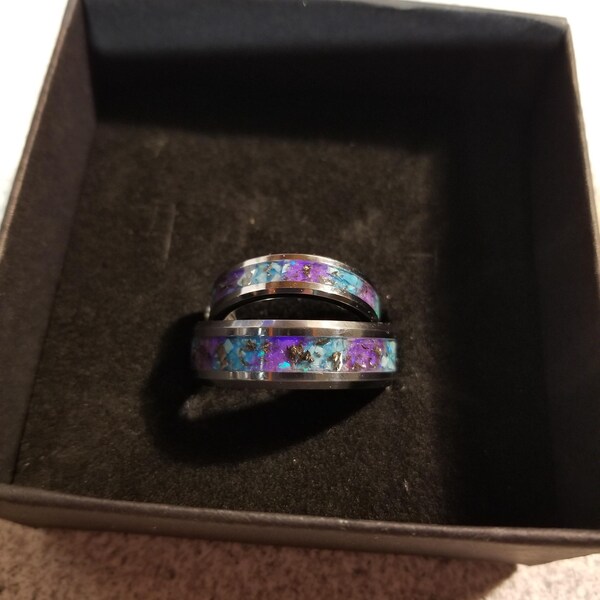 Gold Dust Ring, Pyrite and 24k Gold Flake Ring, Pyrite Jewelry, Fools ...