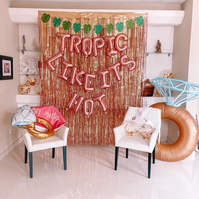 Tropic Like Its Hot Banner Tropical Bachelorette Party Tropical ...