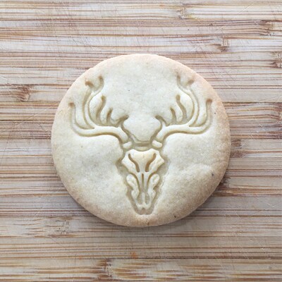 Stag Skull Cookie Cutter Bakerlogy Biscuit Cutters Halloween Macabre ...