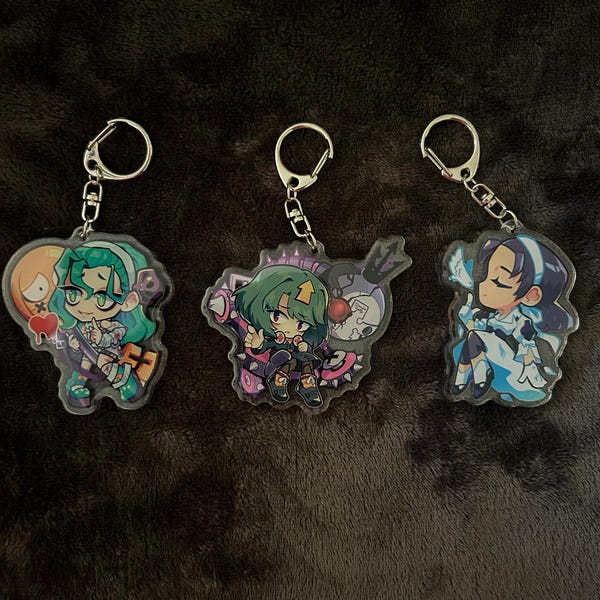 Skullgirls Keychains All Character Alt - Etsy