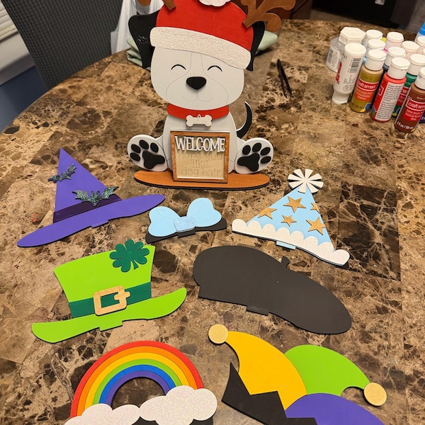 Seasonal Animal Hats Interchangeable Extras MINI File SVG, Add on ...