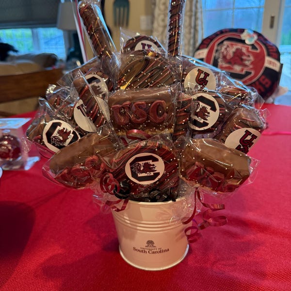 College Commit Gourmet Chocolate Gift Basket - Etsy