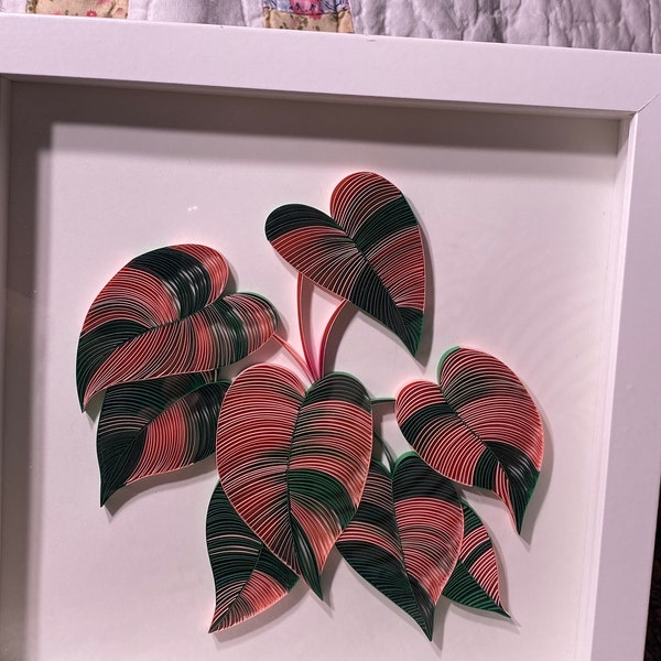 Quilled Abstract Art, 3D Framed Paper Art, Covered With Glass, Unique ...