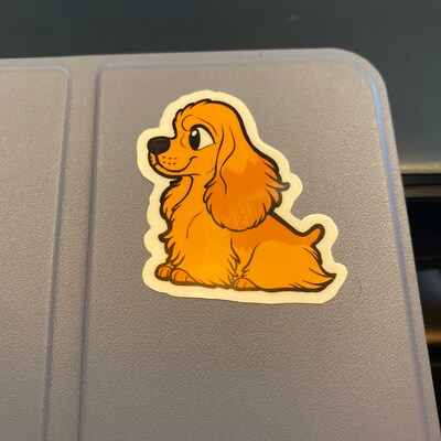 American Cocker Spaniel Sticker Chibi Puppy Dog Vinyl - Etsy