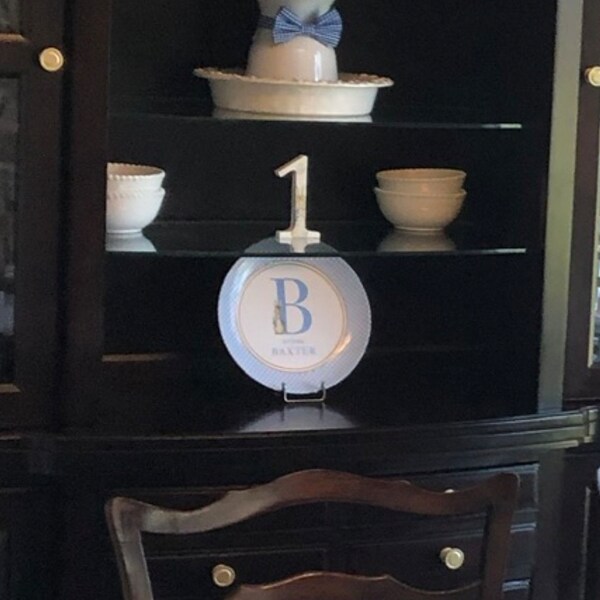 Personalized Peter Rabbit Plate - Beatrix Potter - 1st Birthday - Baby ...