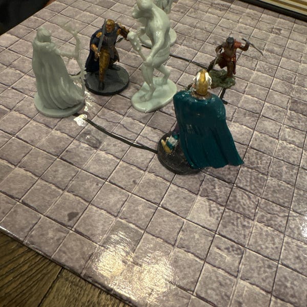 Hand Painted Half Orc Paladin, Fighter, Warrior Miniature for Dungeons ...