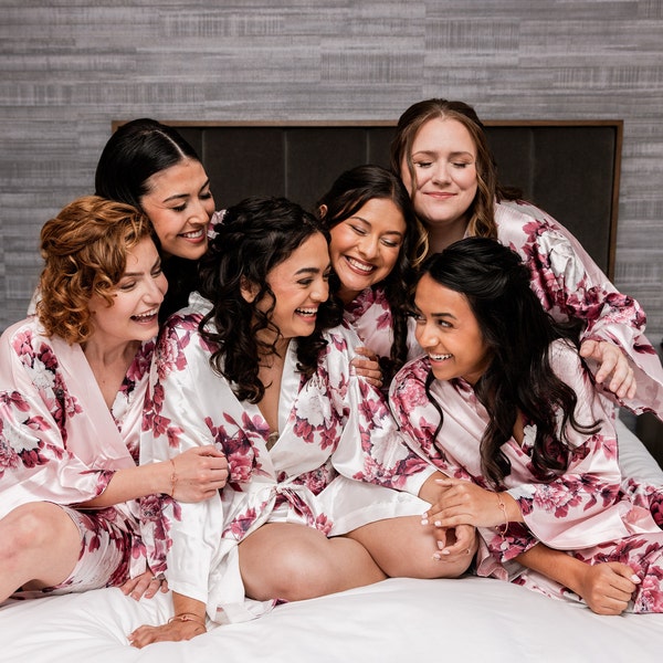 SALE Floral Bridesmaid Robes-bridesmaid Gifts- Personalized Robes for ...