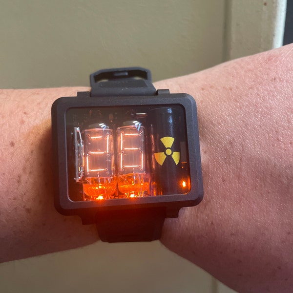 Nixie Tube Wrist Watch Wristwatch Clock Tubes IV-16 Futuristic Numitron ...