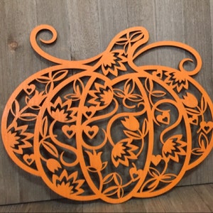 Pumpkin paper cut svg / dxf / eps files and pdf / png | Etsy