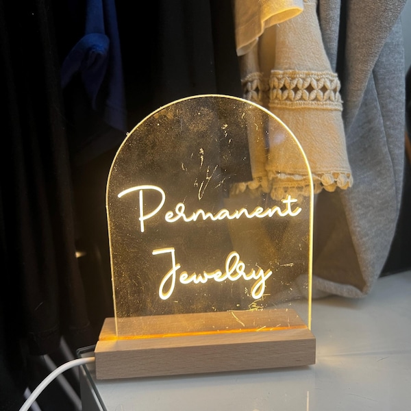 Permanent Jewelry Business Sign Custom Farmers Market Sign for Pop up ...