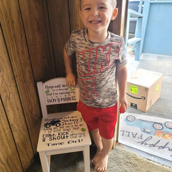 Boys Time Out Chair, Time Out Seat, Kids Time Out Chair, Time Out Chair ...