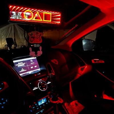 Heart LED EL Glow Panel Light for Car - Etsy