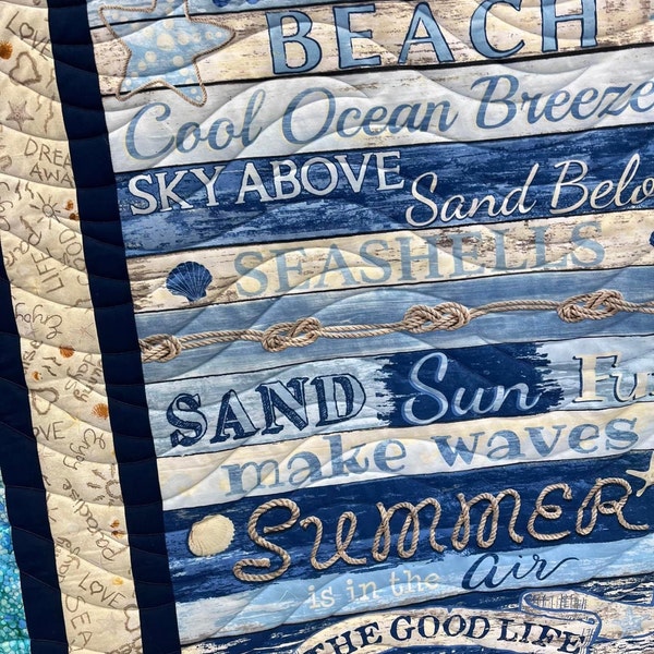 Beach Comber Writing on Sand C1234 by Timeless Treasures - Etsy