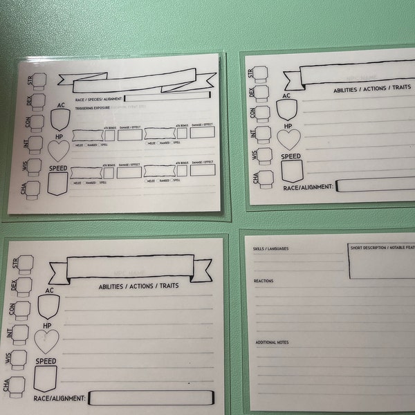 NPC CARD Bundle/ the DM Special/ Dnd Dm Resources / Dungeons and ...