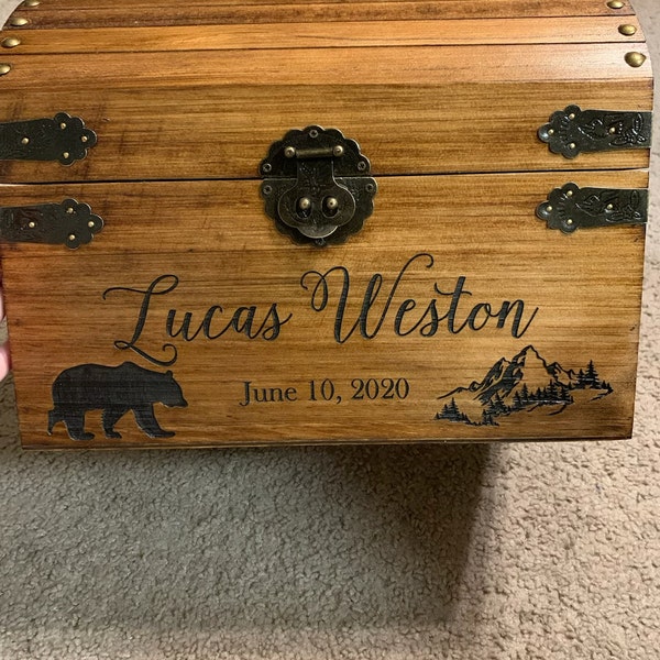 Baby Time Capsule 1st Birthday First Birthday Baby Keepsake Box Small ...