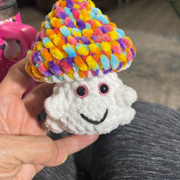 Mushy Crushy Free NO-SEW Crochet Amigurumi PDF Pattern, Small Mushroom ...