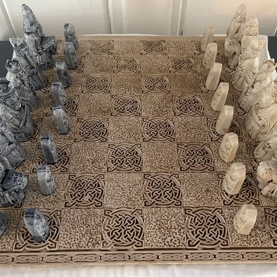 Celtic Chess Set aka. Fidchell - Etsy
