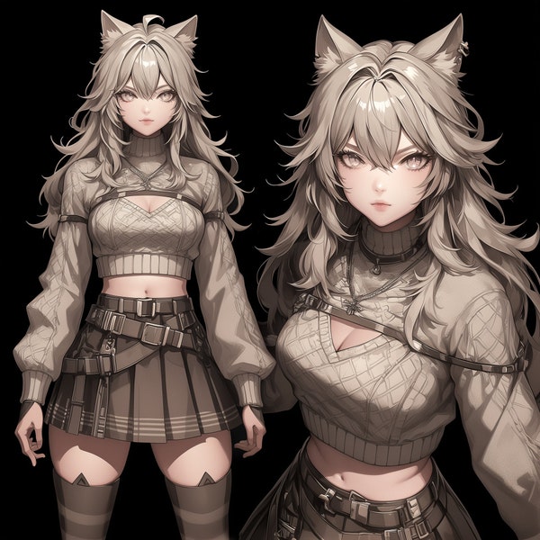 Hoodie Wolf Blue Male Vtuber, Premade Vtuber Model, Wol Boy Vtuber ...