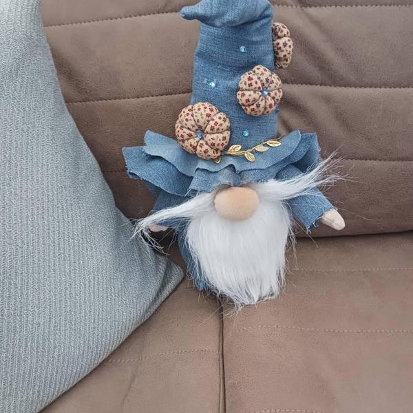 Pattern Pdf Scandinavian Denim Gnome, House Home Decor, DIY Handmade ...