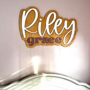 Small Name Sign Nursery Name Sign Wood Cutout Name Sign - Etsy