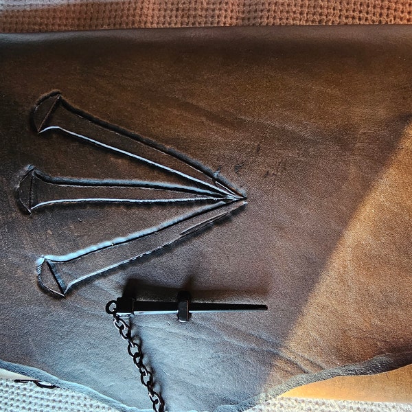 Custom Handmade Leather Bible Cover "old Rugged Cross" - Etsy