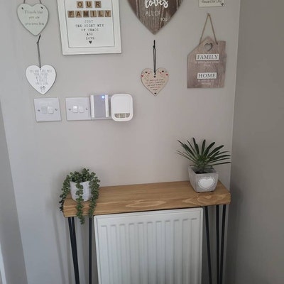 Rustic Radiator Shelf Console Table - Etsy UK