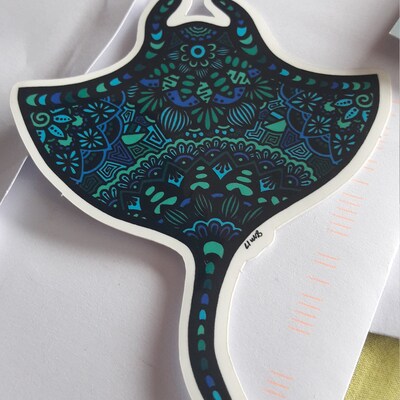 Sting Ray Manta Ray Doodle Vinyl Sticker Decal for Car, Laptop, Water ...