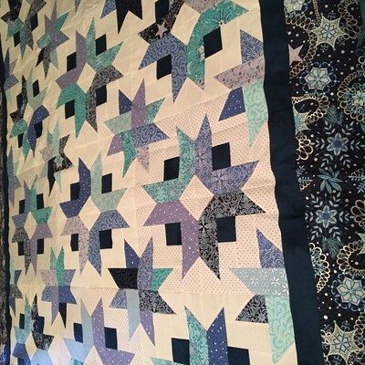 Deborahs Garden-large Floral-white-french-northcott Fabrics-michel ...