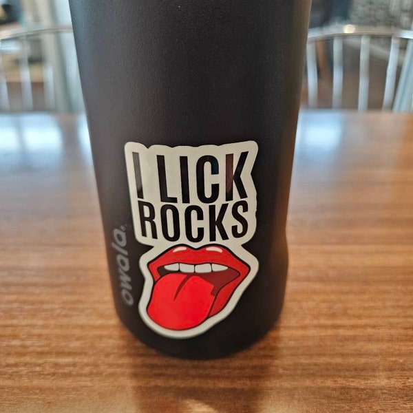 I LICK ROCKS Sticker | Funny Rock Stickers | Taylor's Rocksmithery - Etsy