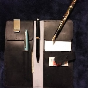 Leather Folder With Zipper, Leather Document Holder A3, Leather ...